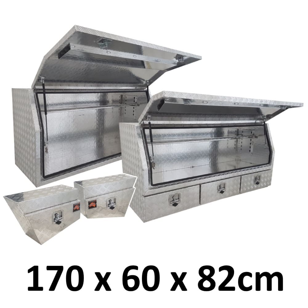 Aluminium Toolbox Side Opening Half Ute Trailer Truck Storage Tool Box ...